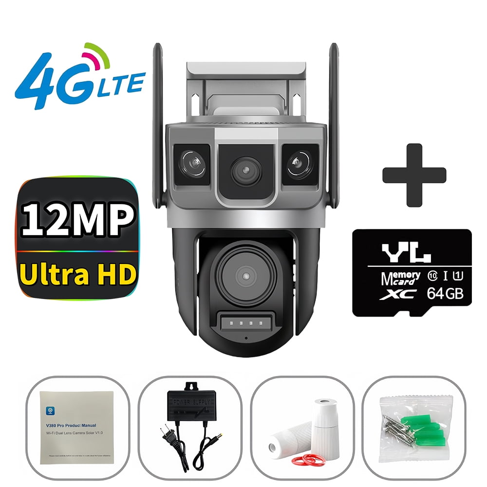 6K 12MP Outdoor HD Night Vision Surveillance Camera with PIR Body ...