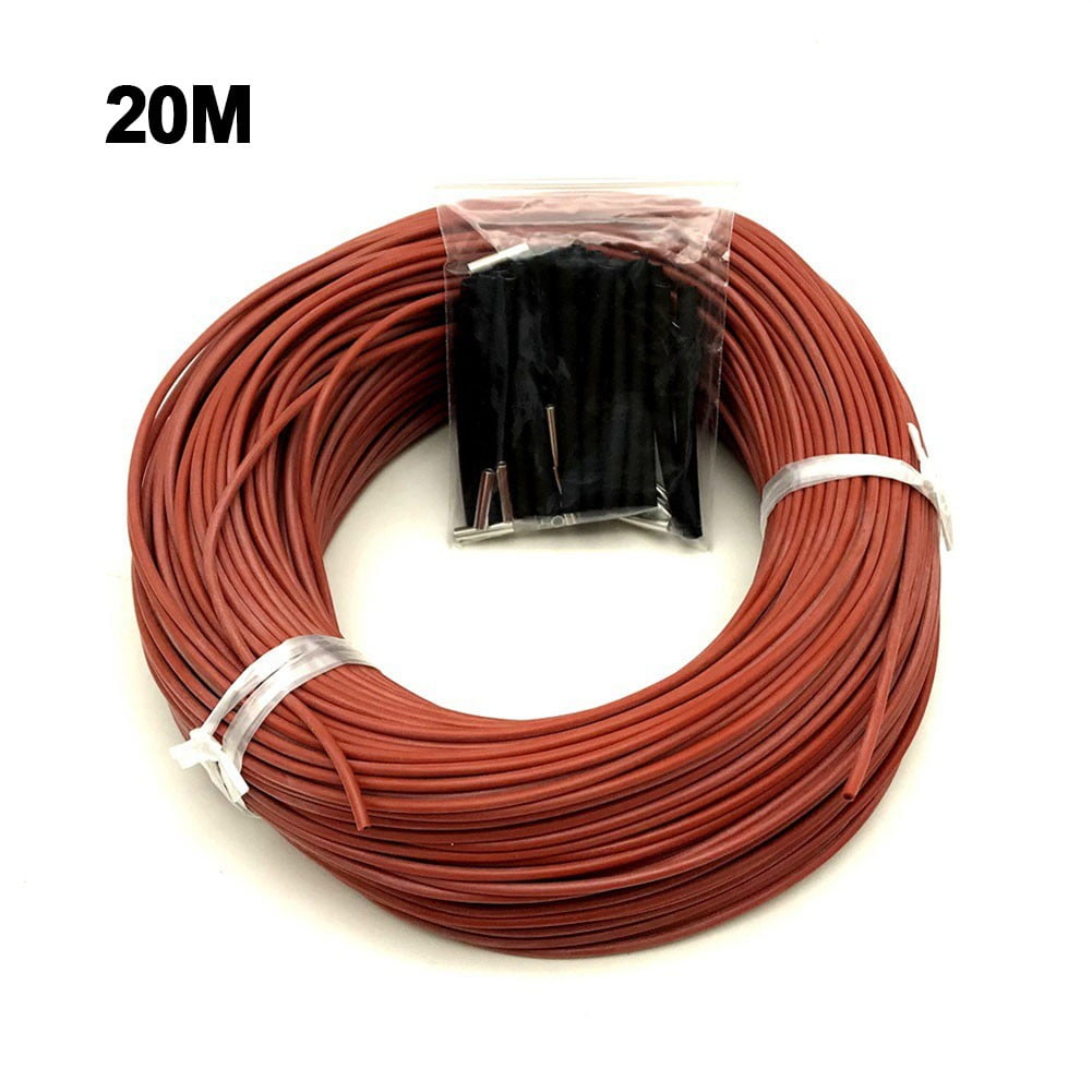 6K Carbon Fiber Floor Cable Silicone Rubber Insulated Infrared Heating ...