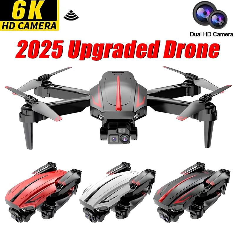 6K Upgraded Drone with Dual HD Camera&2 Batteries for Kids and Adults ...