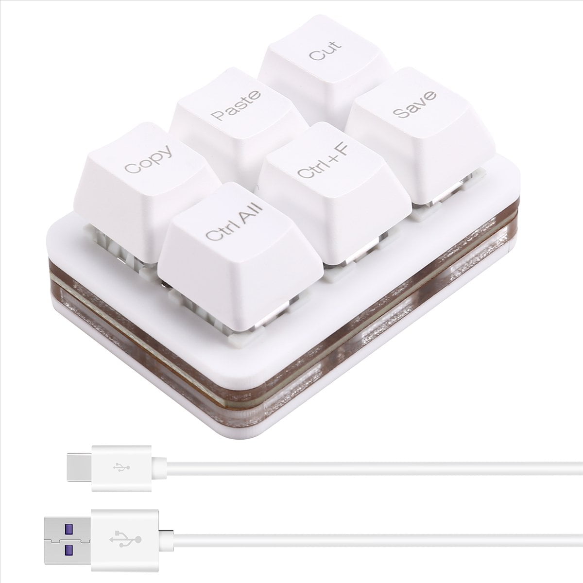 6Keys Copy Paste Search Save Cut Keyboard One Handed OSU Keypad ...