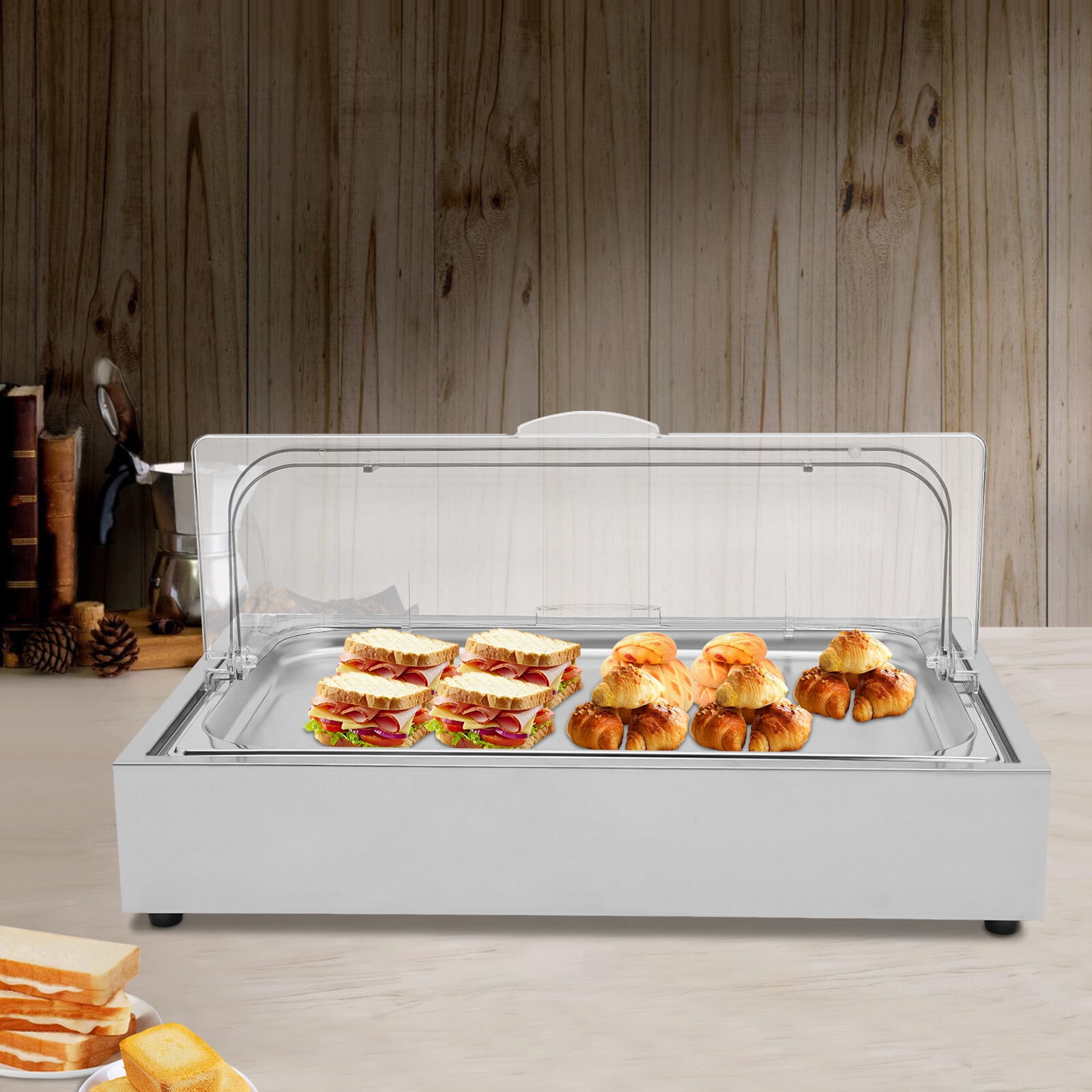 6L/1.59Gal Capacity Ice Food Serving Display Tray Buffet Cold Serving ...