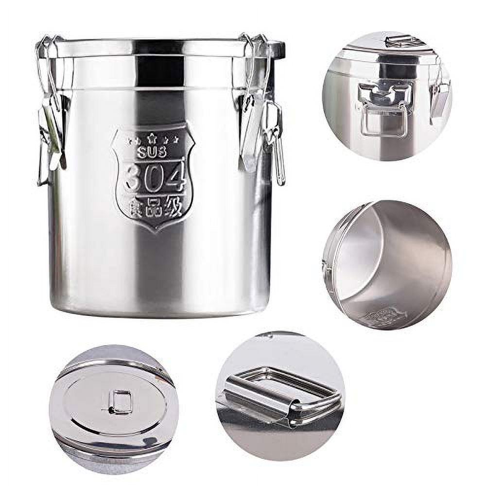 6L Airtight Canister, 304 Stainless Steel Airtight Canister Food Stainless Steel, Rice Airtight ...