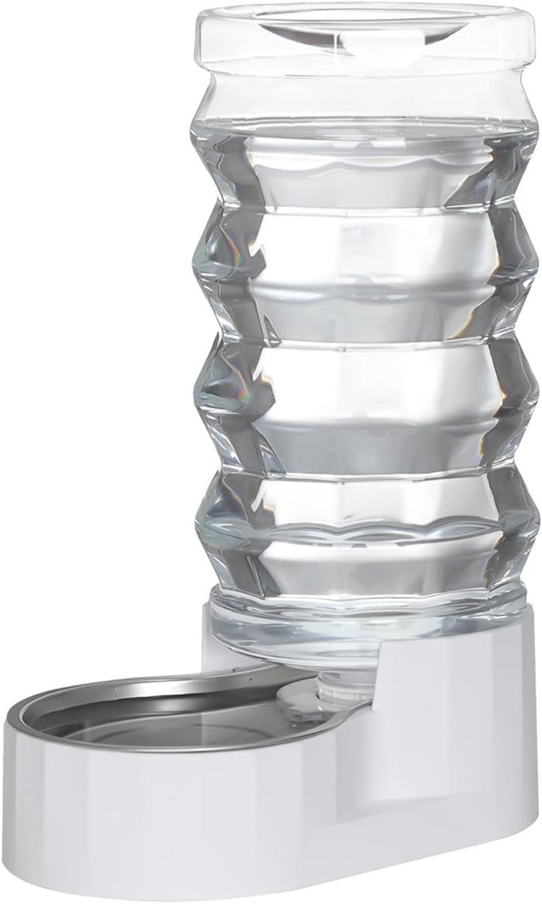 6L Automatic Pet Waterer, 100% BPA Free, Stainless Steel Gravity Feeder ...