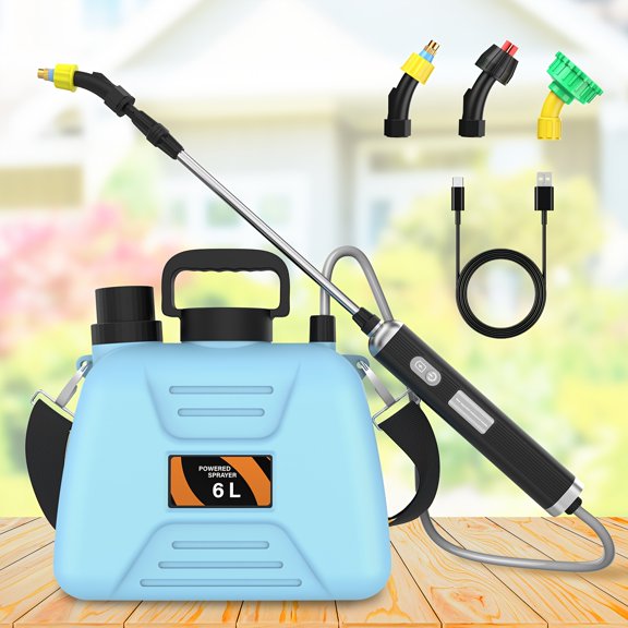 COSTYLE 2 Gallon/8L Battery Powered Sprayer, Electric Garden Sprayer, 3 ...