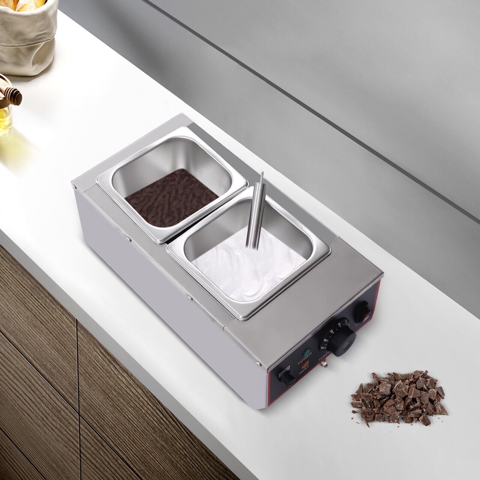 6L Chocolate Tempering Machine Electric Melting Pots Stainless Steel ...