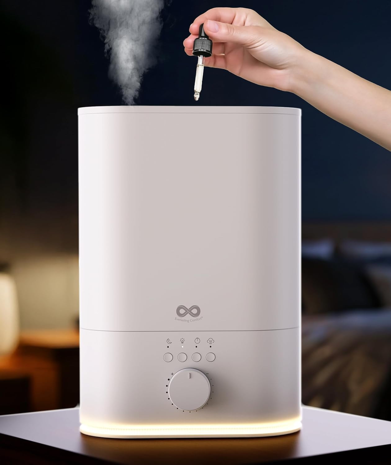 6L Humidifier Large Room, High Mist Output 60 HR Runtime Ultrasonic Top ...