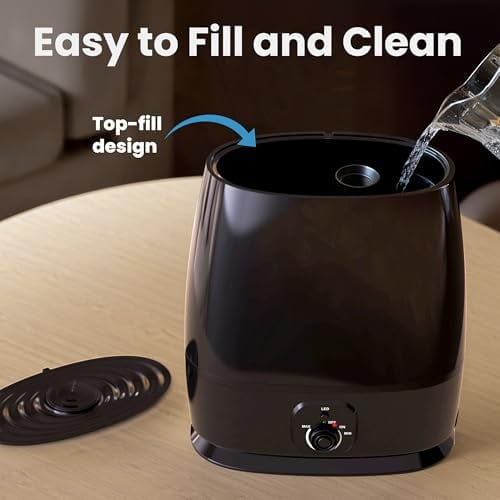 6L Humidifiers for Bedroom, Quiet 50HR Runtime No-Filter Supersized ...