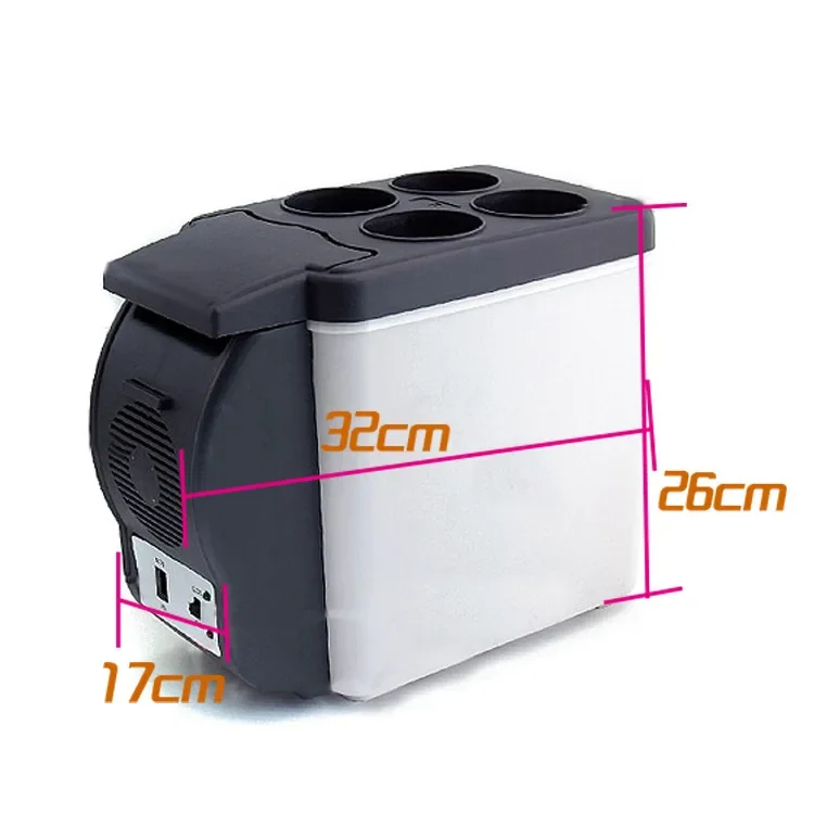 6L Portable Compact Mini Fridge 12V Car Refrigerator Freezer for ...