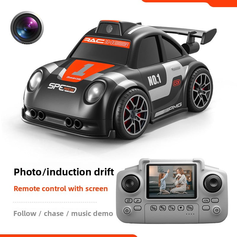 6L Remote Control Mini Car Cartoon Q Version MINI Camera Screen Control ...