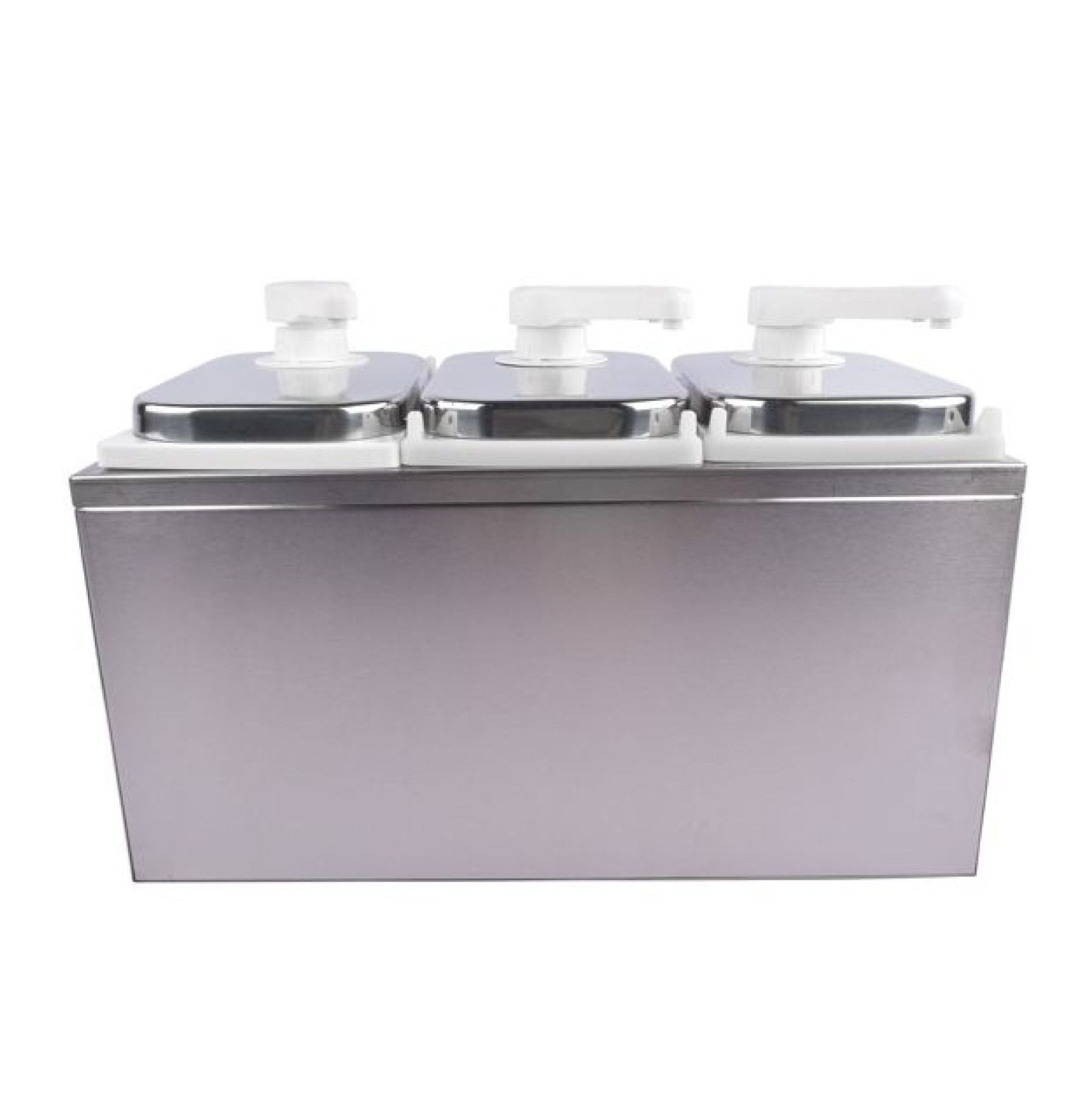 6L Sauce Pump Dispenser, Stainless Steel Condiment Dispenser 3-Pack ...