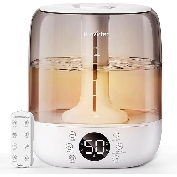 6L Self-Cleaning Humidifier for Large Room, CleanCare Warm & Cool Mist ...