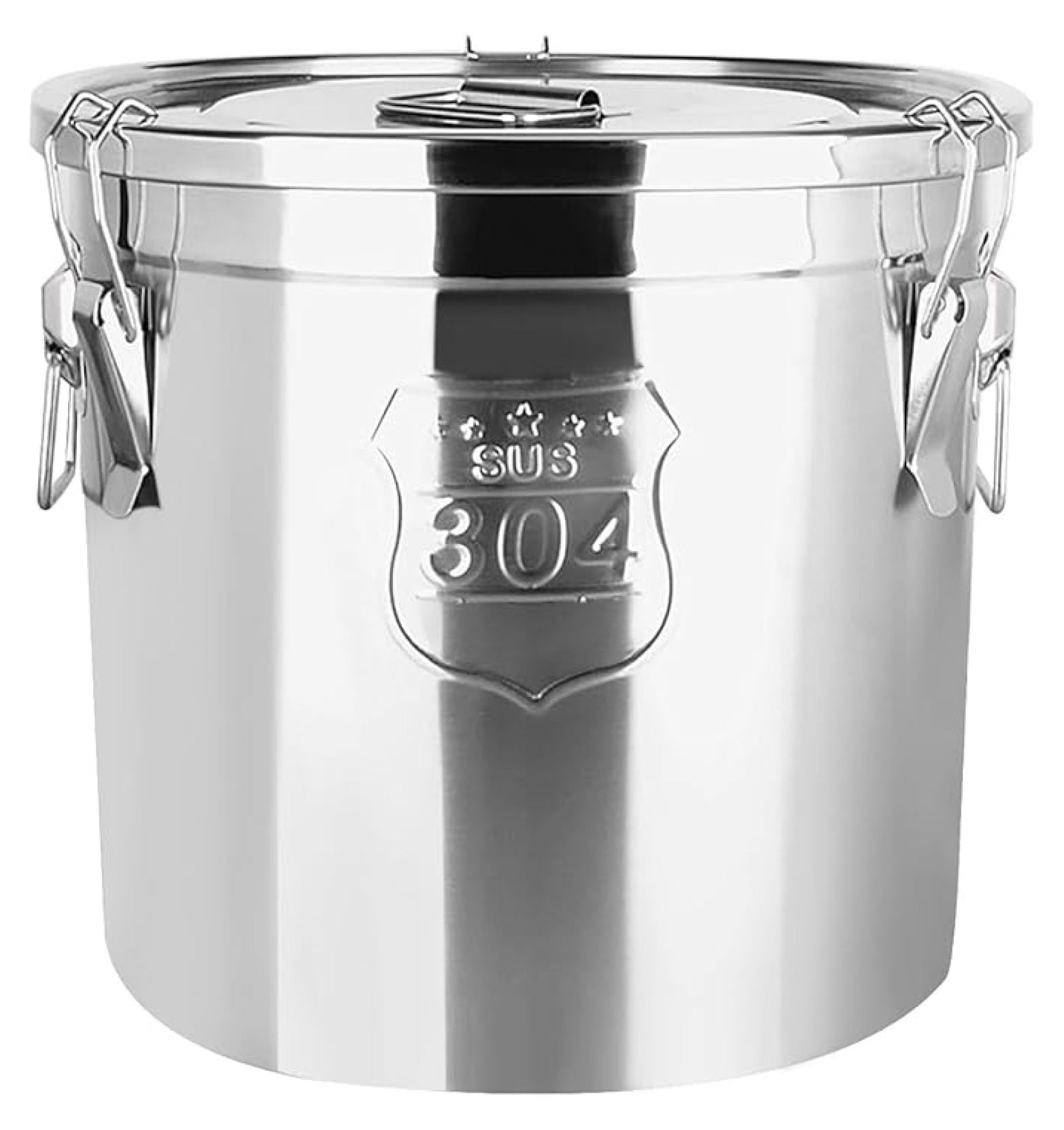 6L Stainless Steel Airtight Canister Flour Container Food Storage ...