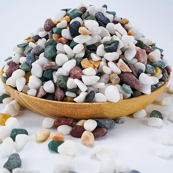 6LB Succulent and Cactus Gravel Pebbles, 1/5 Inch Natural Decorative ...