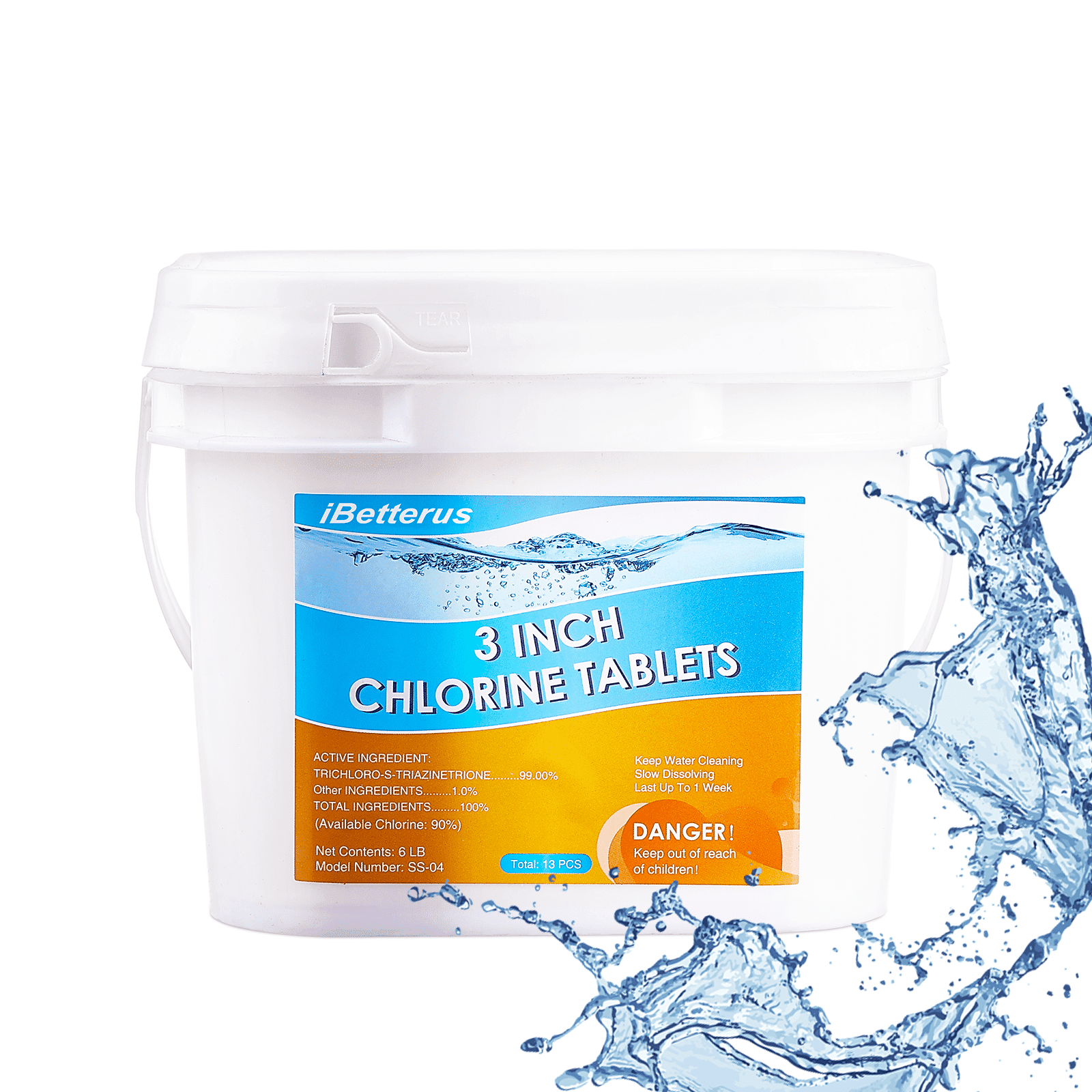 6LB Swimming Pool Cleaner in 3Inch Size, Lasts 7 Days - Walmart.com