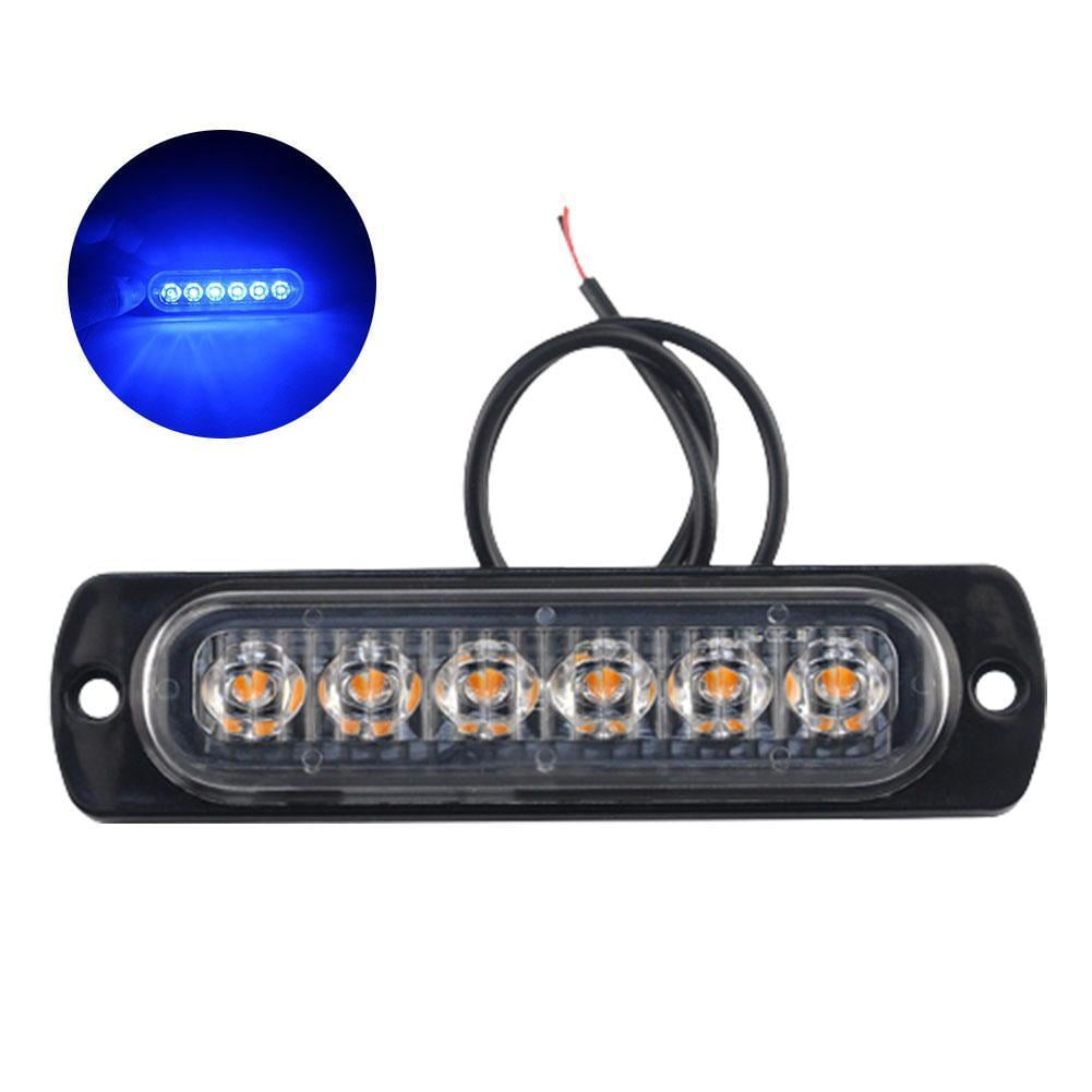 6LED Car Signal Warning Light, Truck Trailer Beacon Strobe Light with ...