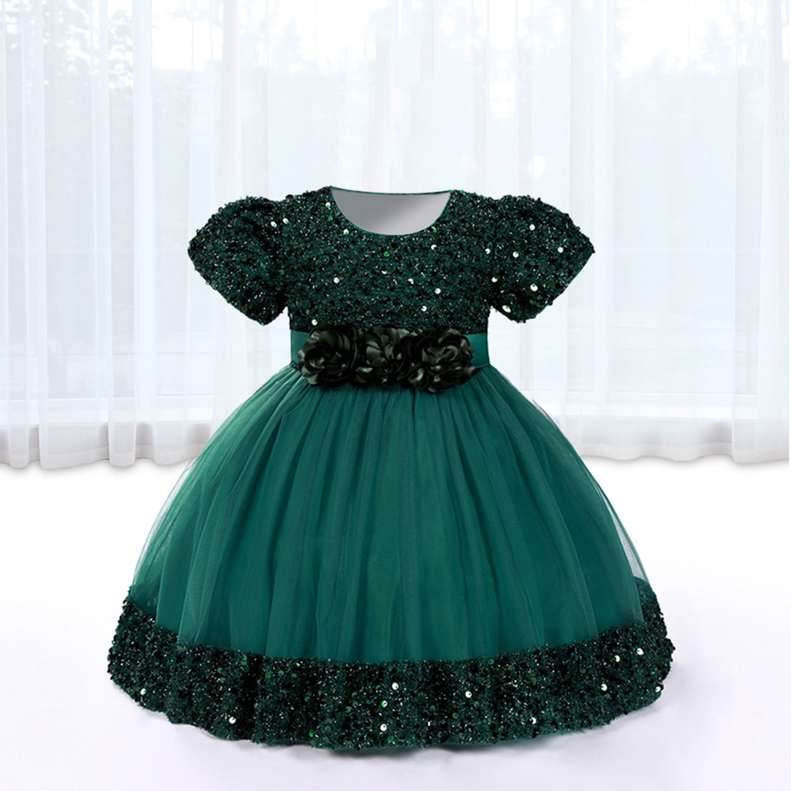 6M-4Y Children's And Girls' Fashion Sleeveless Mesh Dress Princess ...