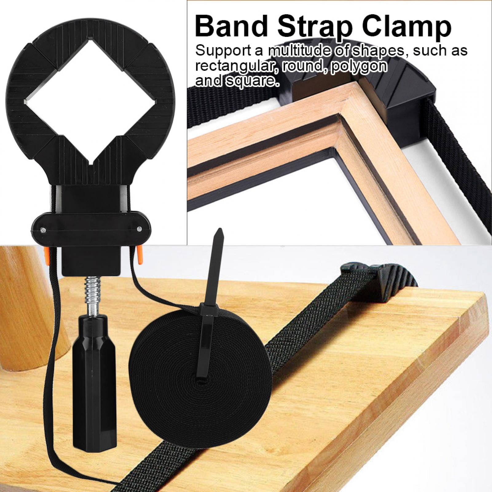6M Adjustable Corner Clamp Band Strap 4 Jaws Picture Frame Holder ...