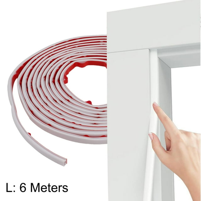 6M Draught Excluder D-Shape Door Sealing Strip for Window And Door ...