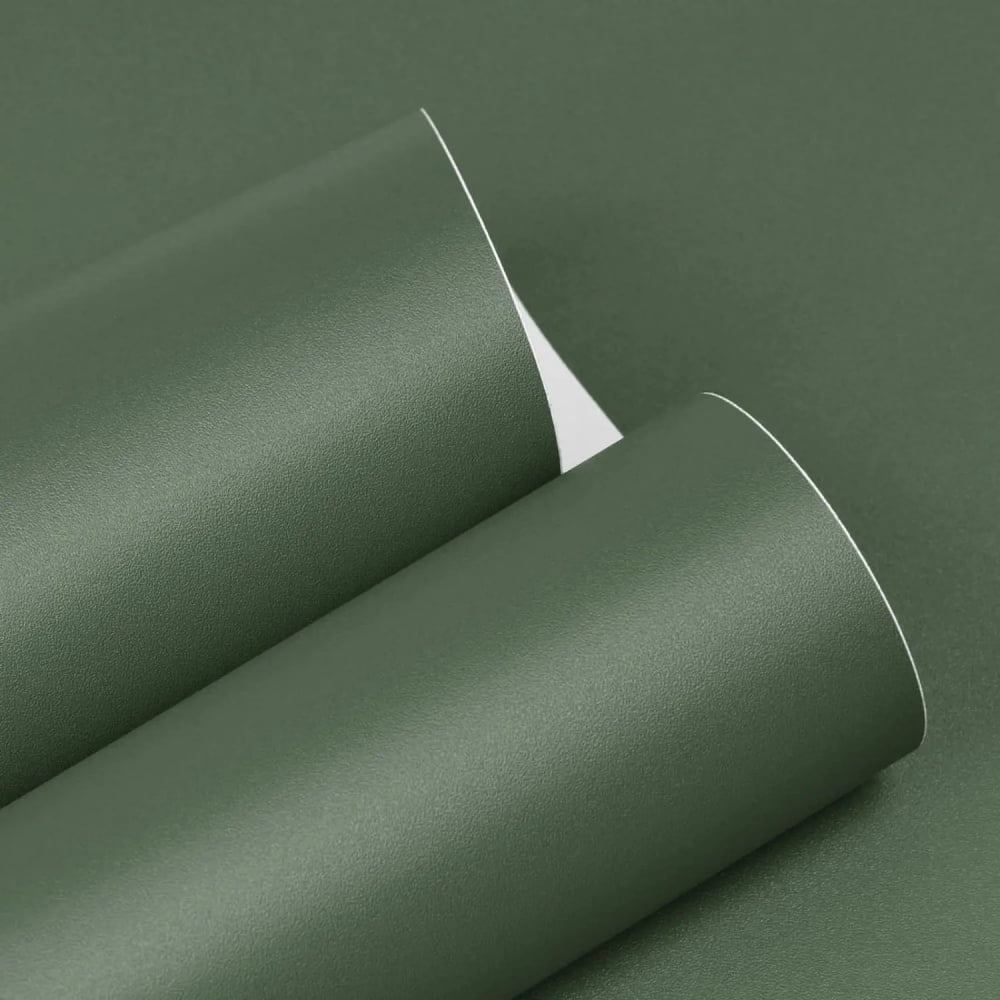 6M Green Wallpaper Peel and Stick Modern Solid Contact Paper for ...