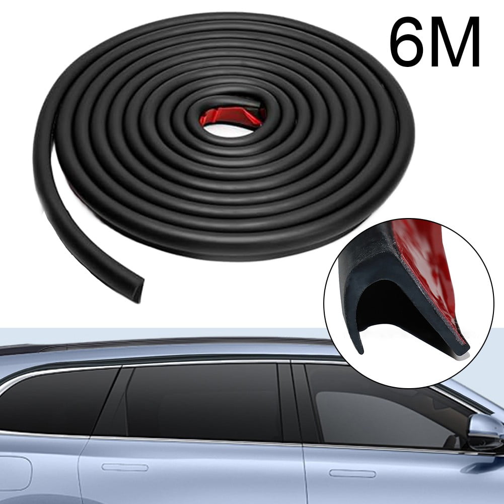 6M RV Rain Gutter 1/2" Height Drip Rail PVC Rain Strip Roof J Shape ...