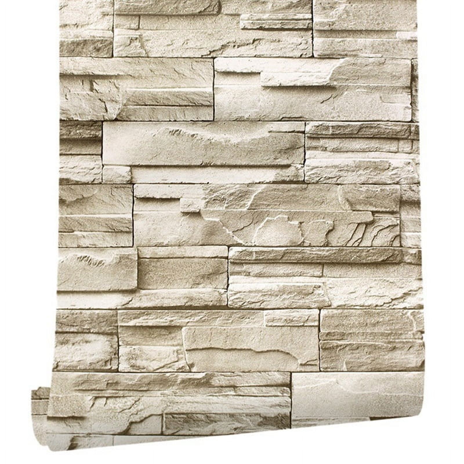 6M Vinyl 3D Brick Rock Sticker Paper Self Adhesive Wallpaper Furniture ...