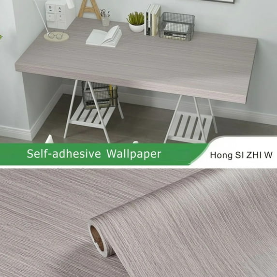 6M Waterproof Self Adhesive Vinyl Wallpapers Roll Furniture Cabinets ...