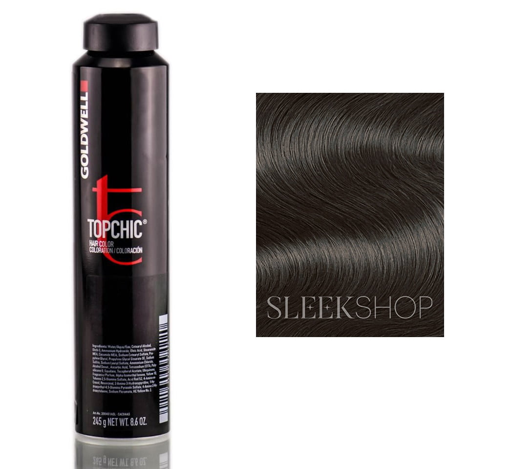 6MB - Mid Jade Brown , Goldwell Topchic Hair Color (8.6 oz. canister ...