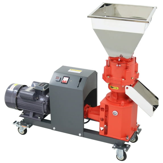 6MM Feed Pellet Mill Machine Poultry Chicken Fish Feed Granulator with ...