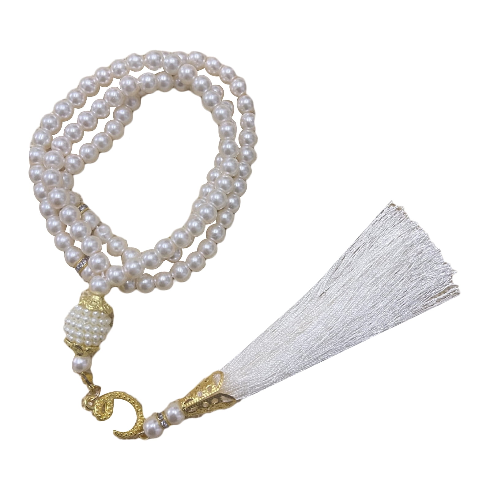 6MM Round Beads Pearls Middle Eastern Tasby Rosary 99 Prayer Beads ...