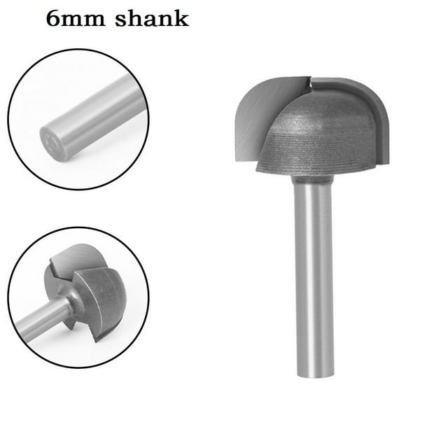 6MM Shank Milling Cutter Wood Carving Bowl & Tray Router Bit Wood ...