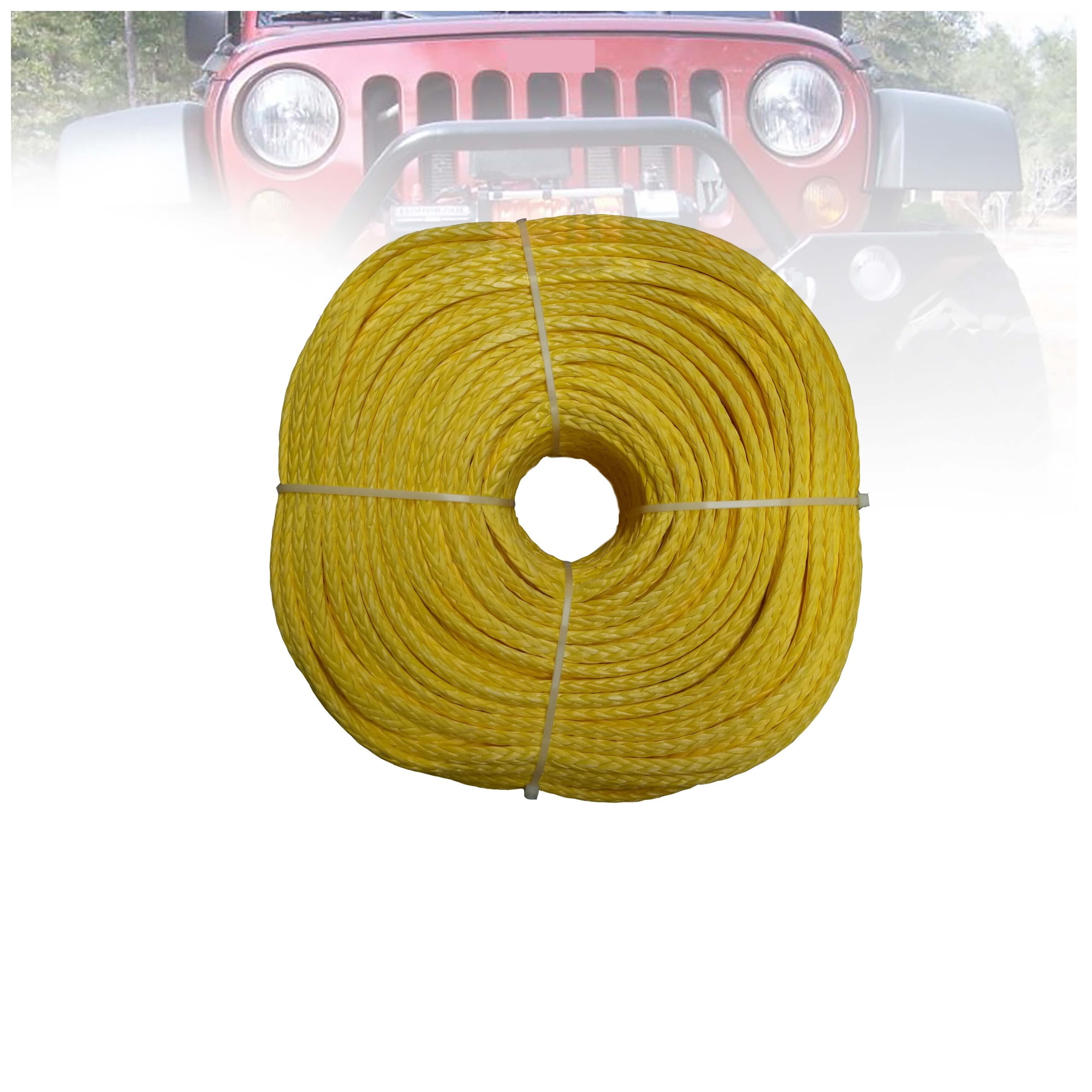 6MM X 100M UHMWPE Winch Rope Towing Line,atv Winch Rope Winch Cable For ...
