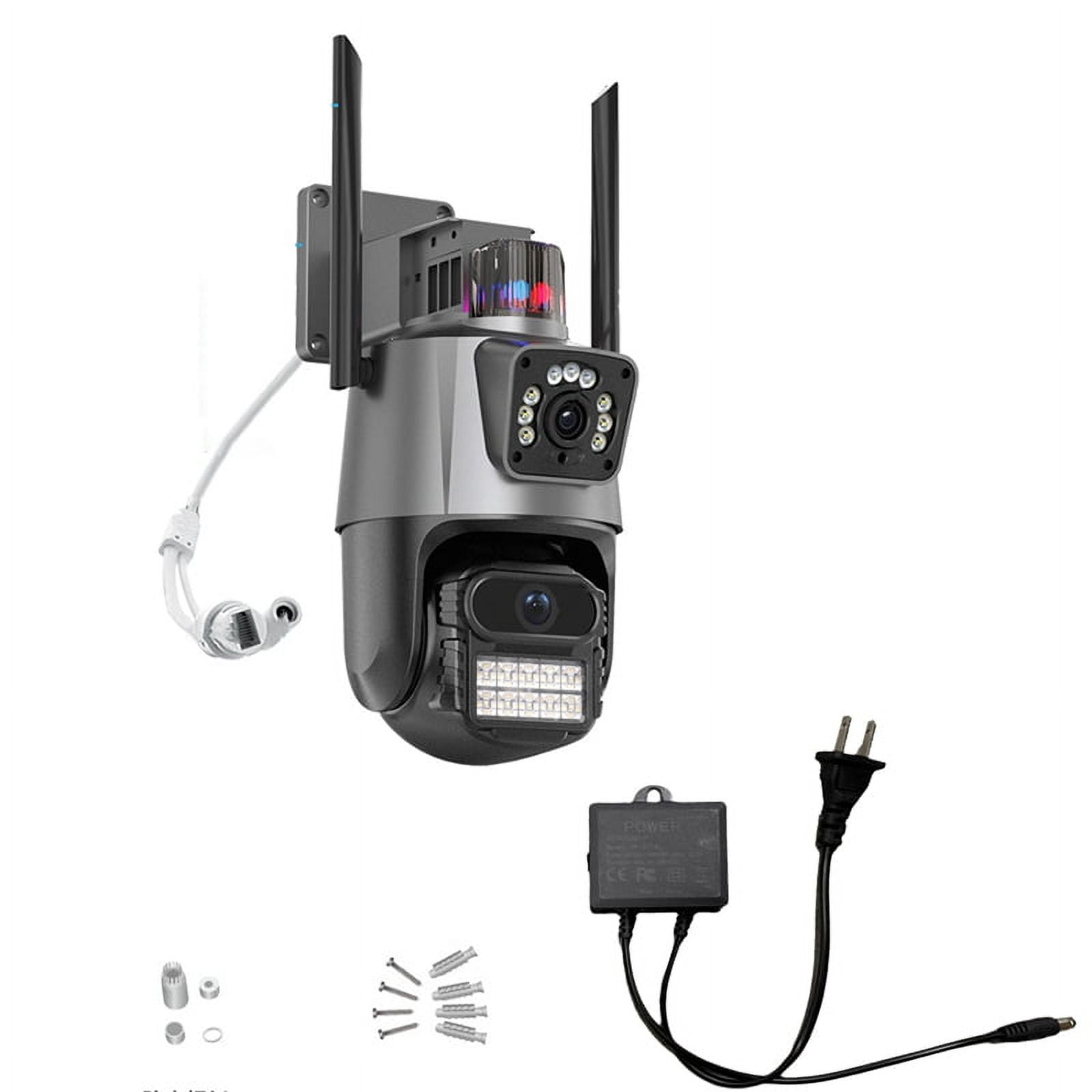 6MP 360° Camera Wifi Outdoor Dual Screens AI Auto Tracking Wireless ...
