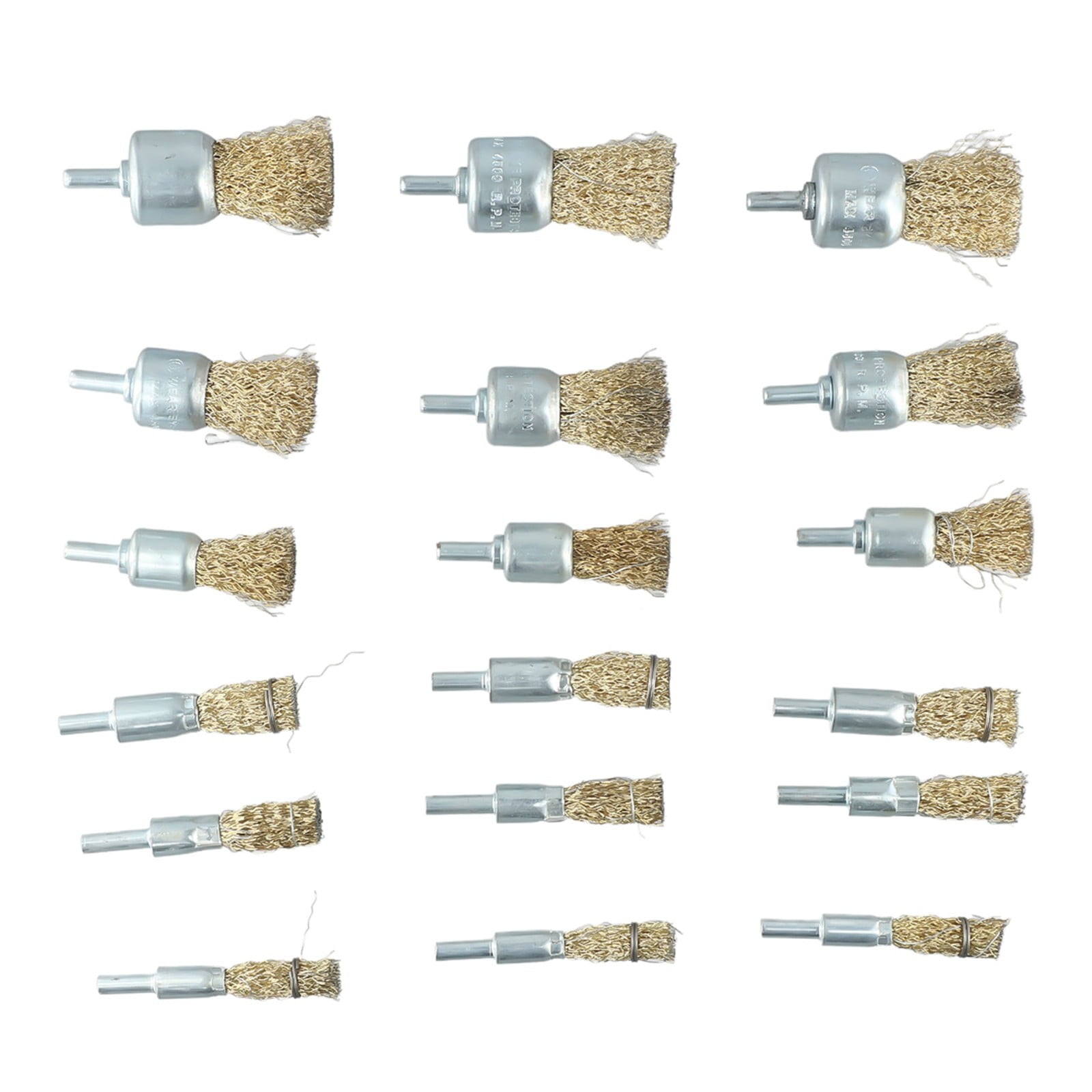 6mm Shank Copper Plating Stainless Steel Wire Wheel Brushes Grinder ...