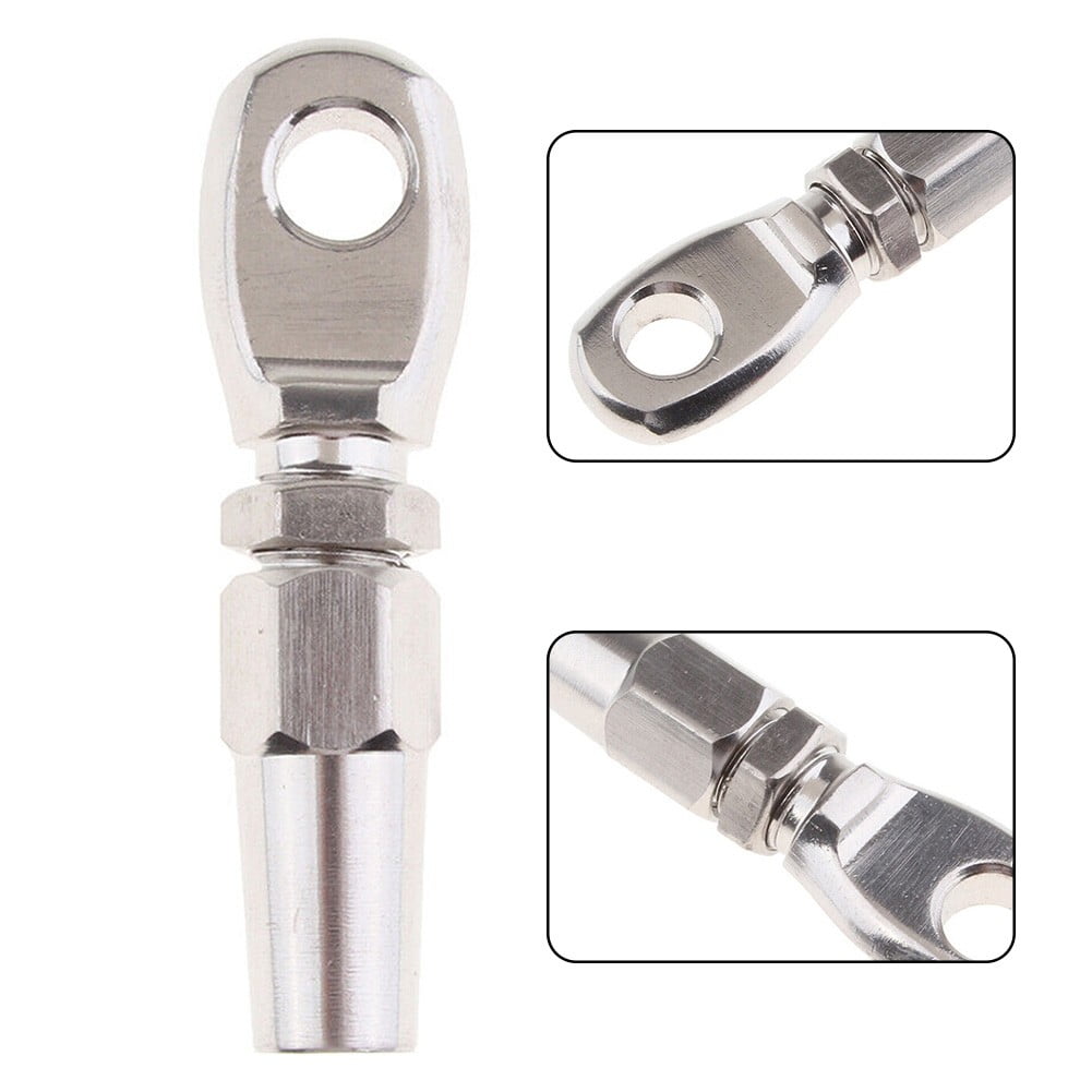6Mm Wire Cable Rope Eye Rigging Terminal Swageless Diy Fittings ...