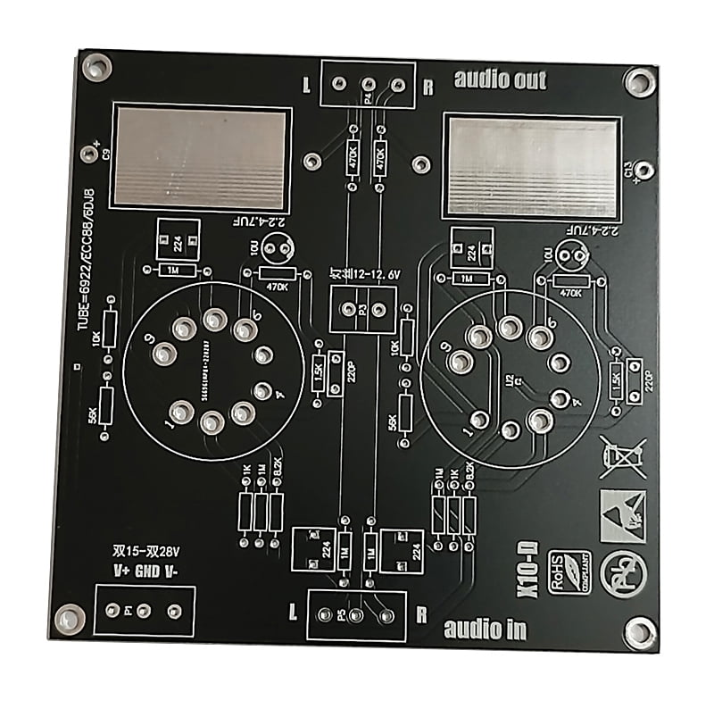 6N11 6922 6DJ8 Vacuum Tube Buffer Preamplifier Preamp Amplifier Bare ...