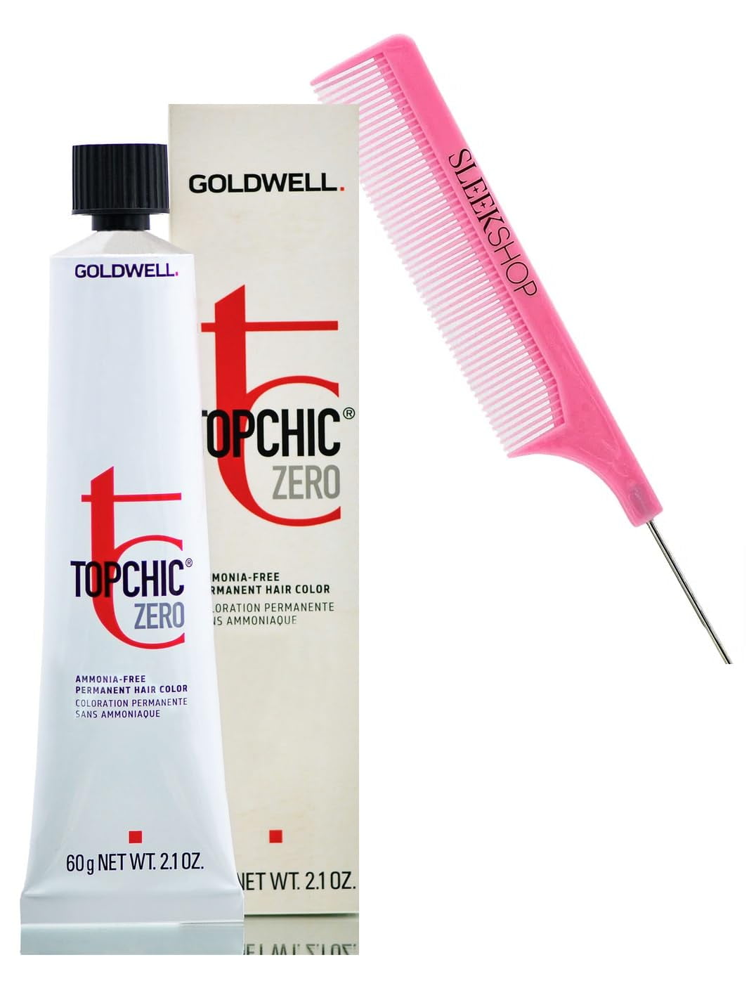 6NN Dark Natural Blonde Int. , Goldwell Topchic ZERO Ammonia-Free Permanent Hair Color Dye (2.1 ...