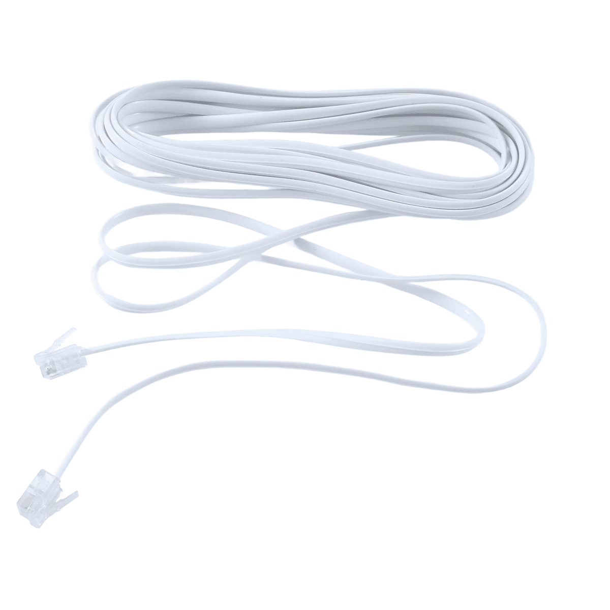 6P2C RJ11 Male to Plug Telephone Line Cable Wire 5M - Walmart.com