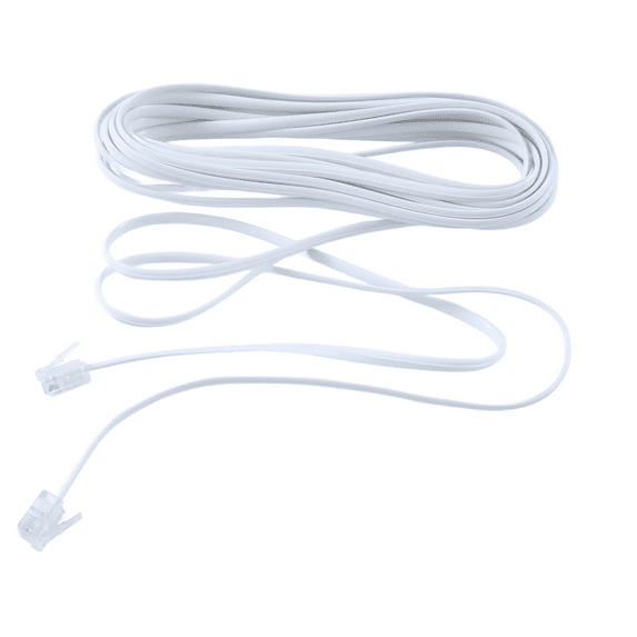 6P2C RJ11 Male to Plug Telephone Line Cable Wire 5M - Walmart.com