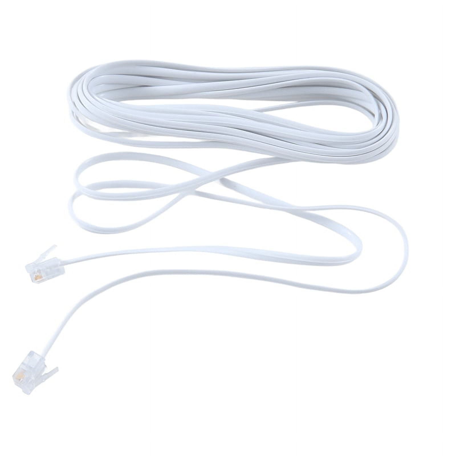 6P2C RJ11 Male to Plug Telephone Line Cable Wire 5M - Walmart.com