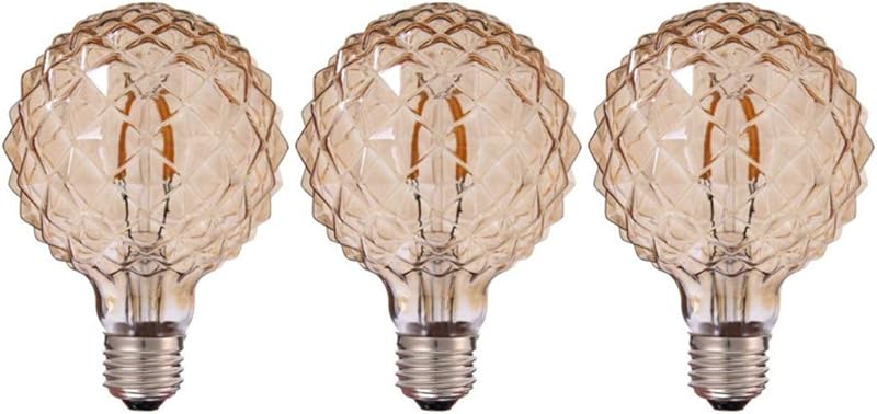 6PACK LED Vintage Edison Bulb G30/G95 4W LED Light Filament Bulb, Large ...