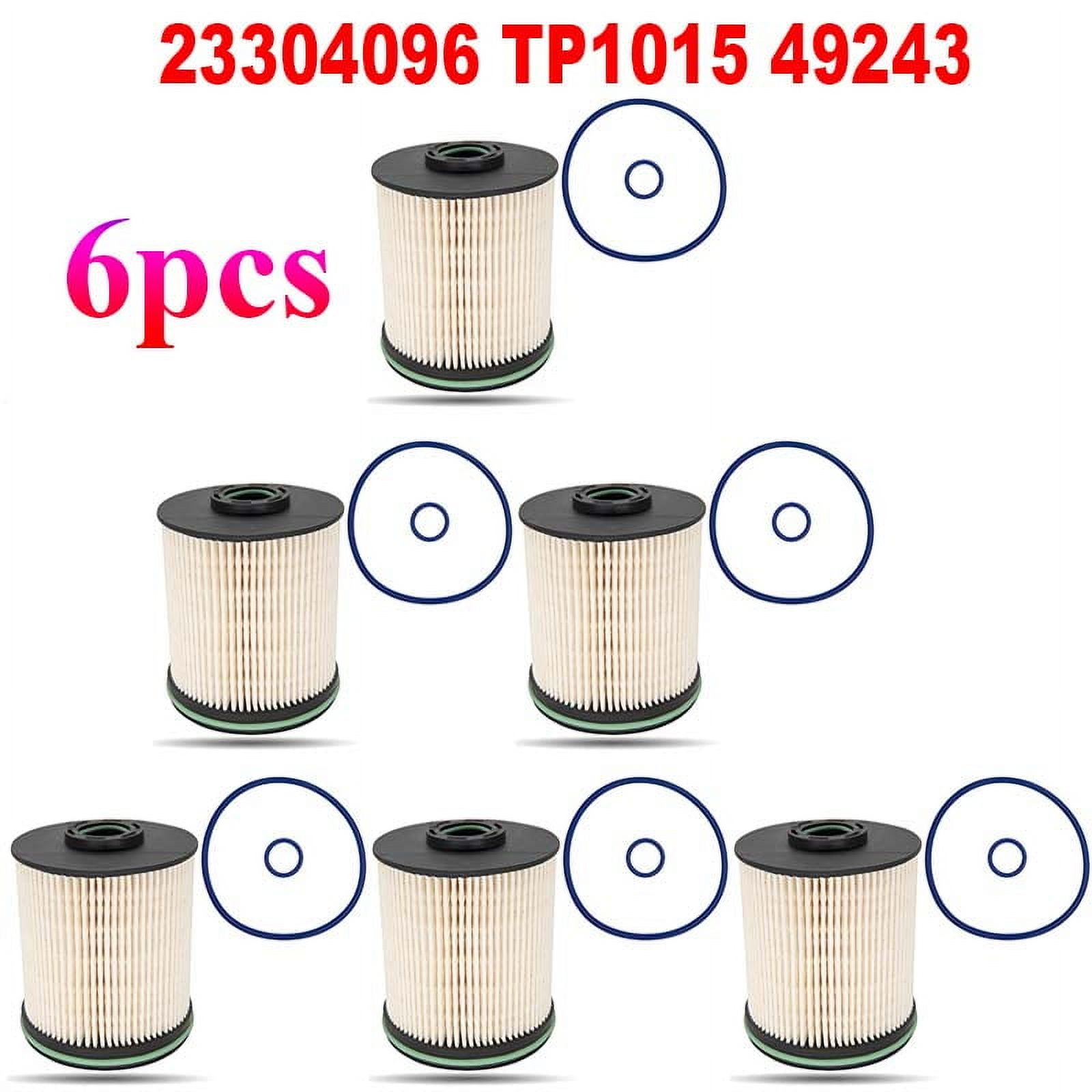 6PACK New For Chevrolet GMC 6.6L Duramax Diesel Fuel Filter 23304096 TP ...
