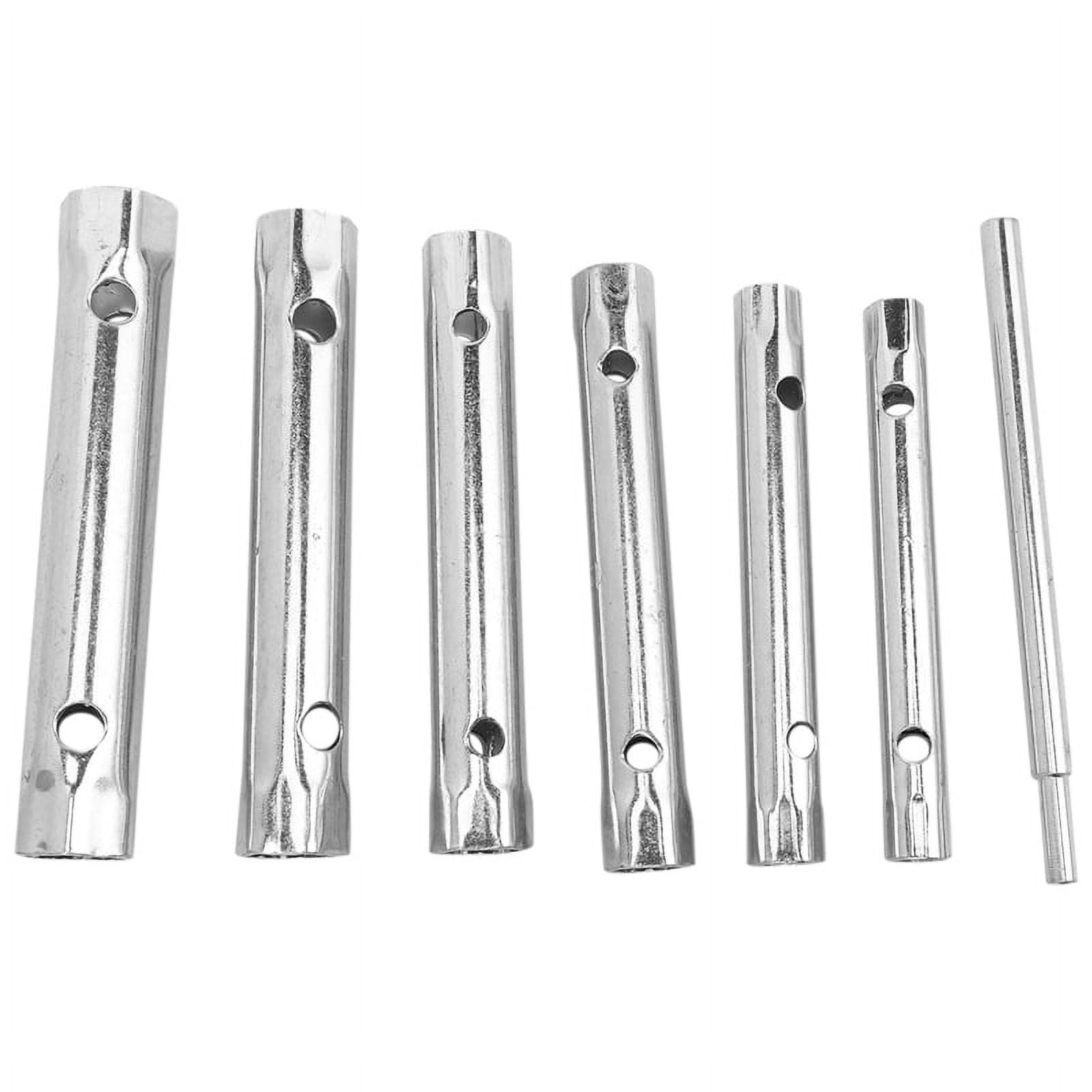 6PC 8-19mm Metric Tubular Box Wrench Set Tube Bar Spark-Plug Spanner ...