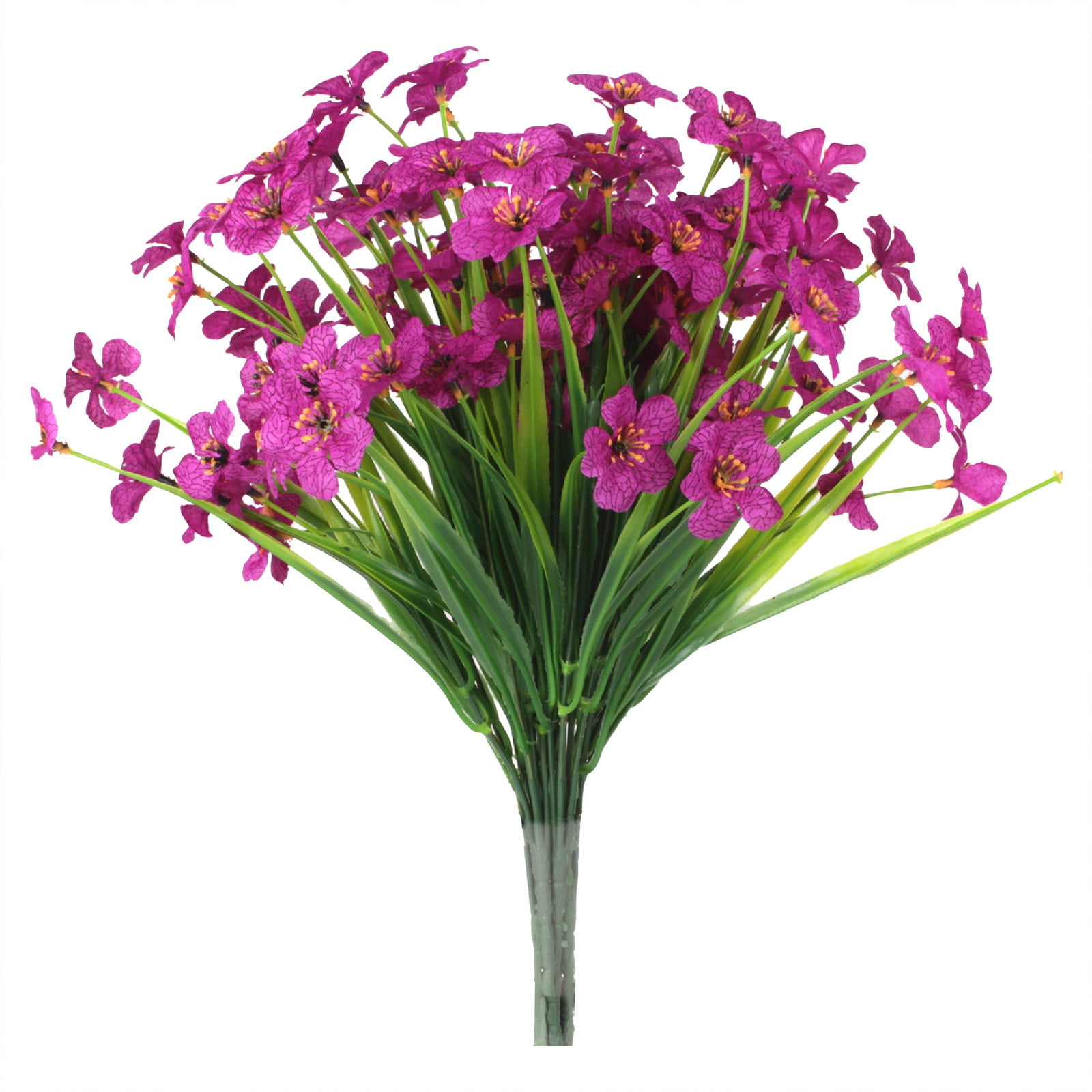 6PC Artificial Flowers Bouquet - Real - Looking Latex, for Bridal ...