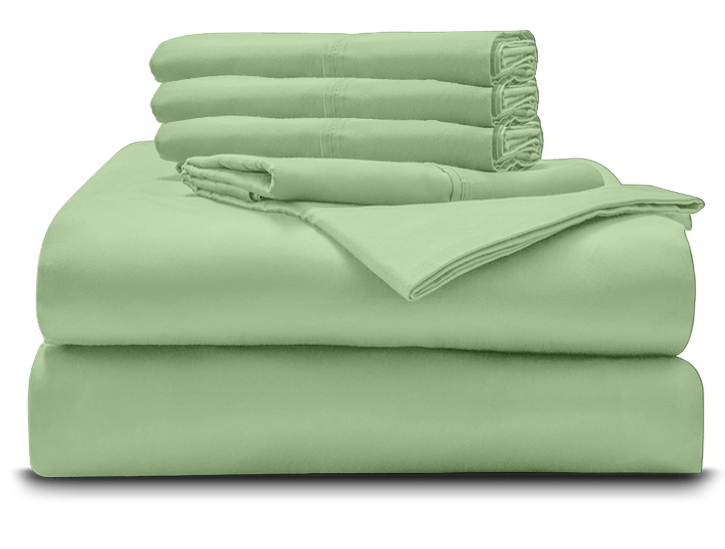 6PC Bedding Set- 100% Organic Cotton Bed Sheet Set 1000 Thread Count ...