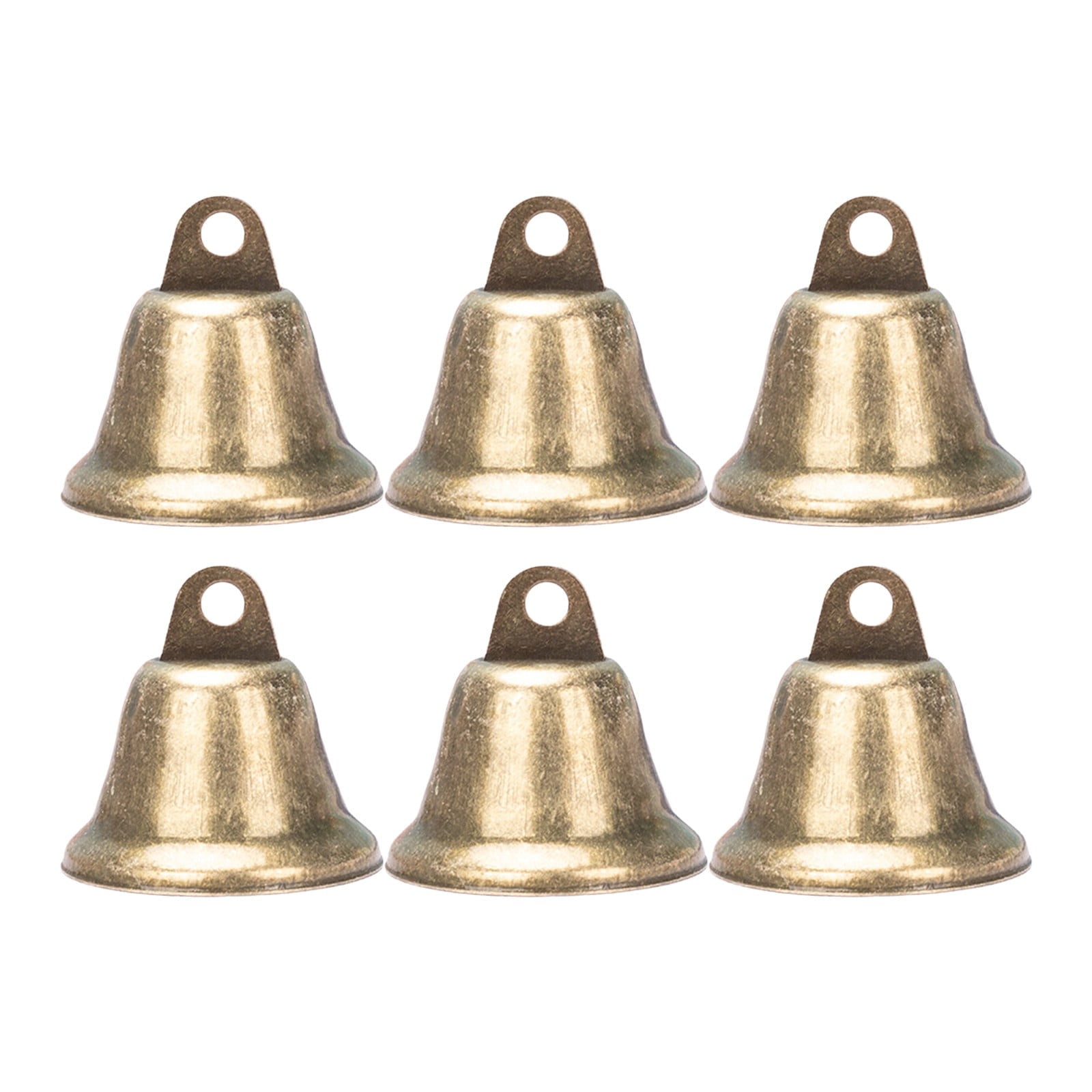 6PC Bells Brass Jingle Bellcrafts Vintage Smallcow Bronze Metal Hanging ...