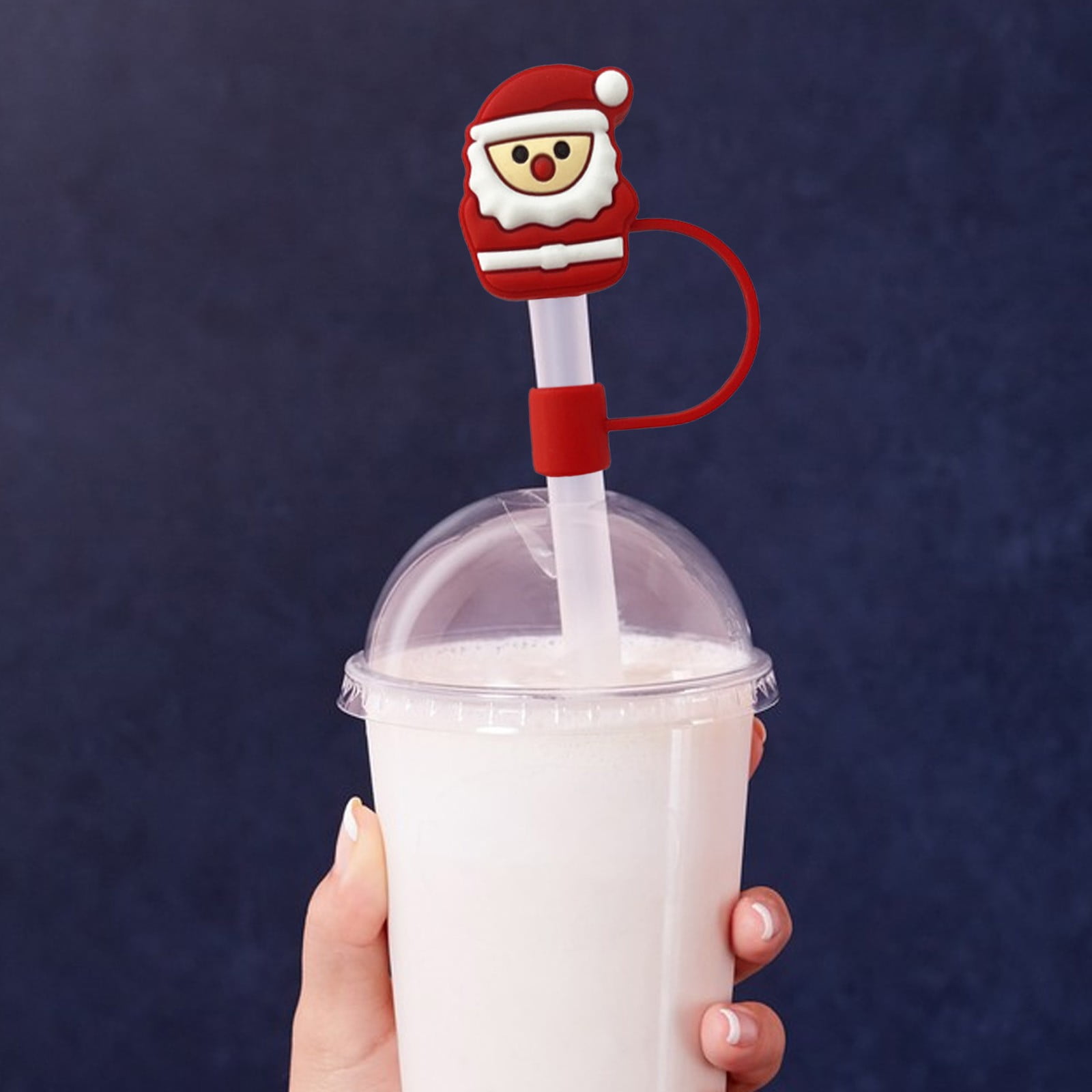 6PC Decorations for home Christmas Straw Cap Christmas Reindeer Snowman ...