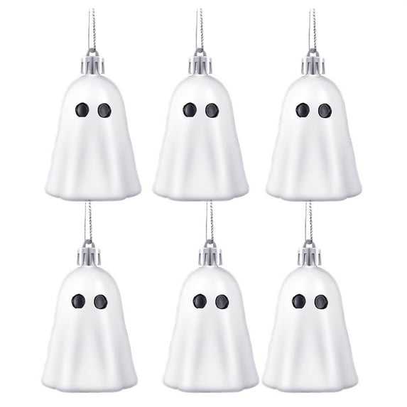 6PC Eerie Shadowy Halloween Spooky Fabric Hanging Prop, Outdoor Porch ...