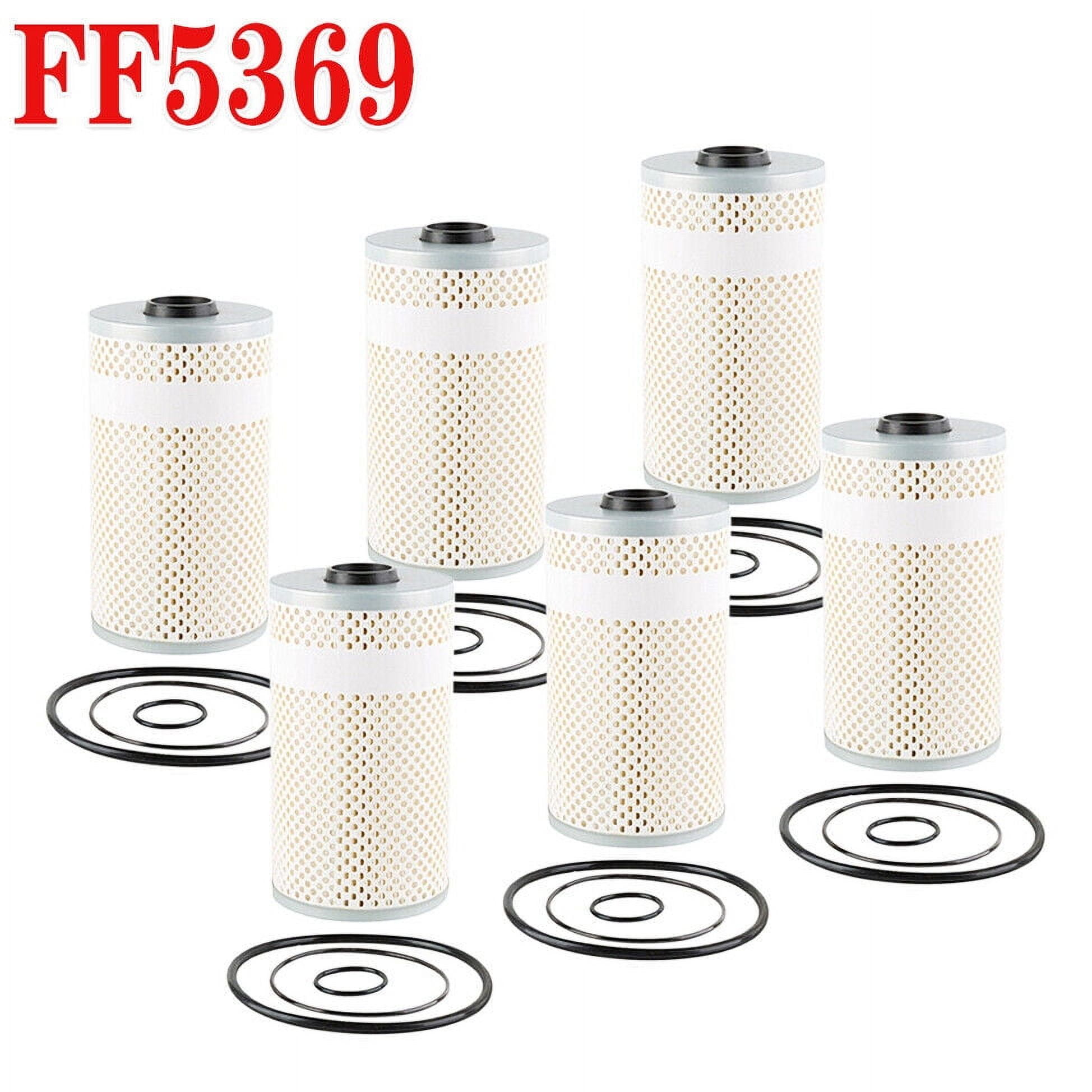 6PC Fits DETROIT DIESEL 23521528 FUEL FILTER L3578FN, FF5369W, P550757 ...