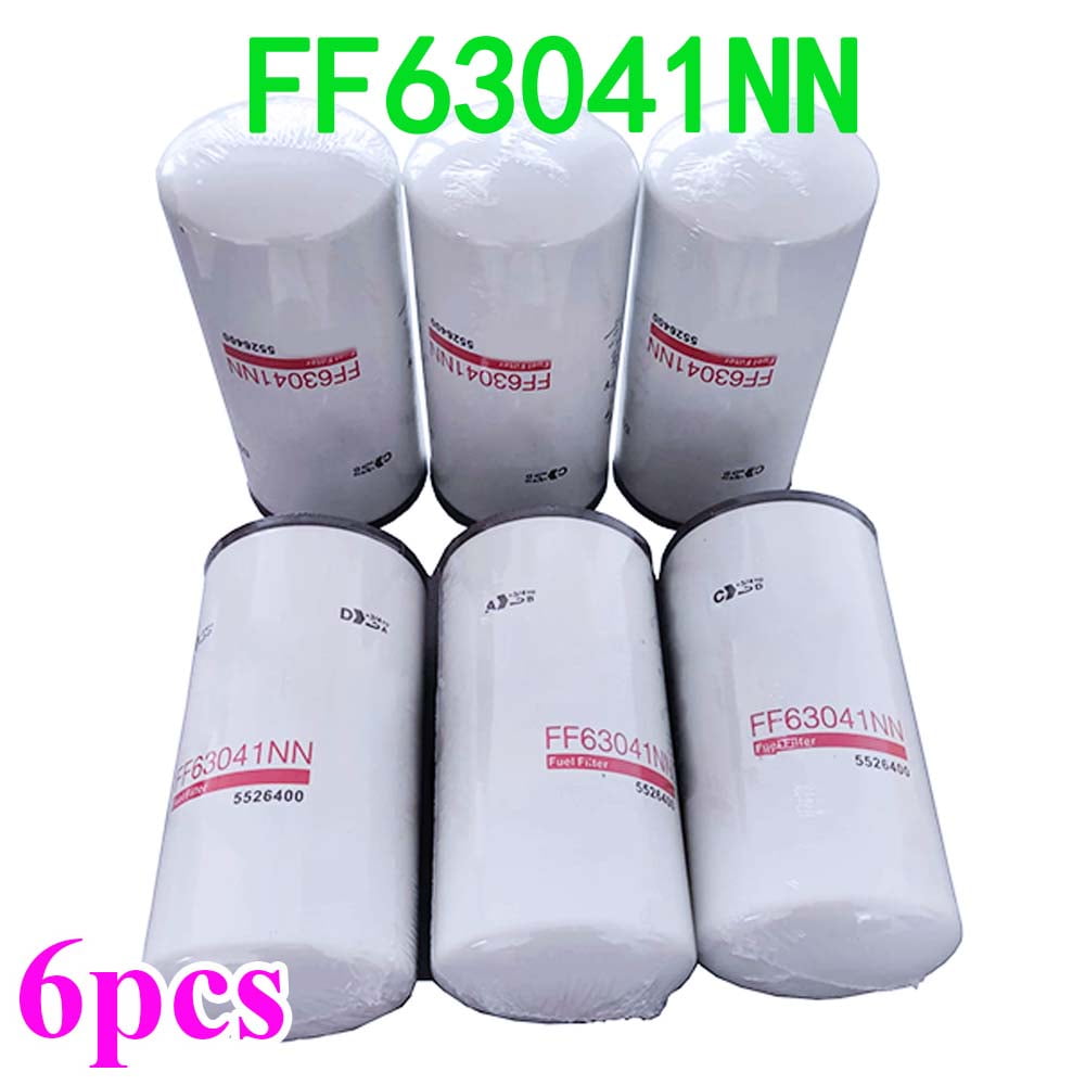 6PC Fuel Filter Replacement FF63041NN For Cummins FF63041 FF63041NNEB ...