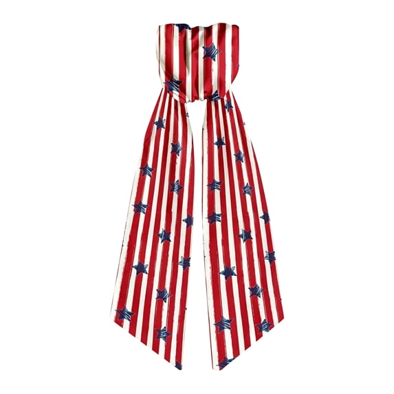 6PC G Minibee Patriotic Wreath Sash Red White & Blue Polyester Ribbon ...